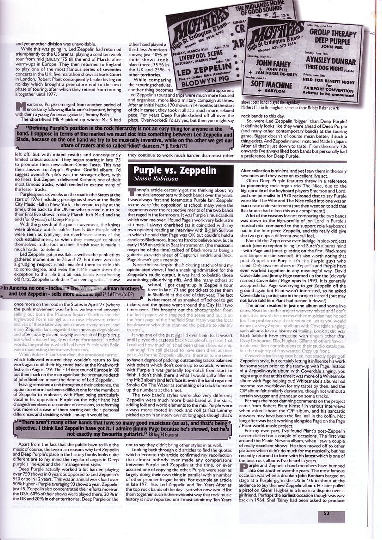 Led Zeppelin vs Deep Purple - Led Zeppelin Newbies - Led Zeppelin ...