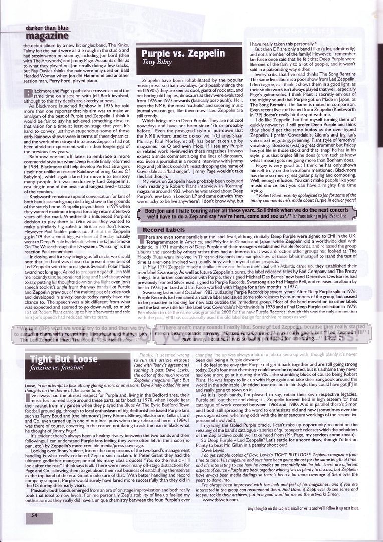 Led Zeppelin vs Deep Purple - Led Zeppelin Newbies - Led Zeppelin ...